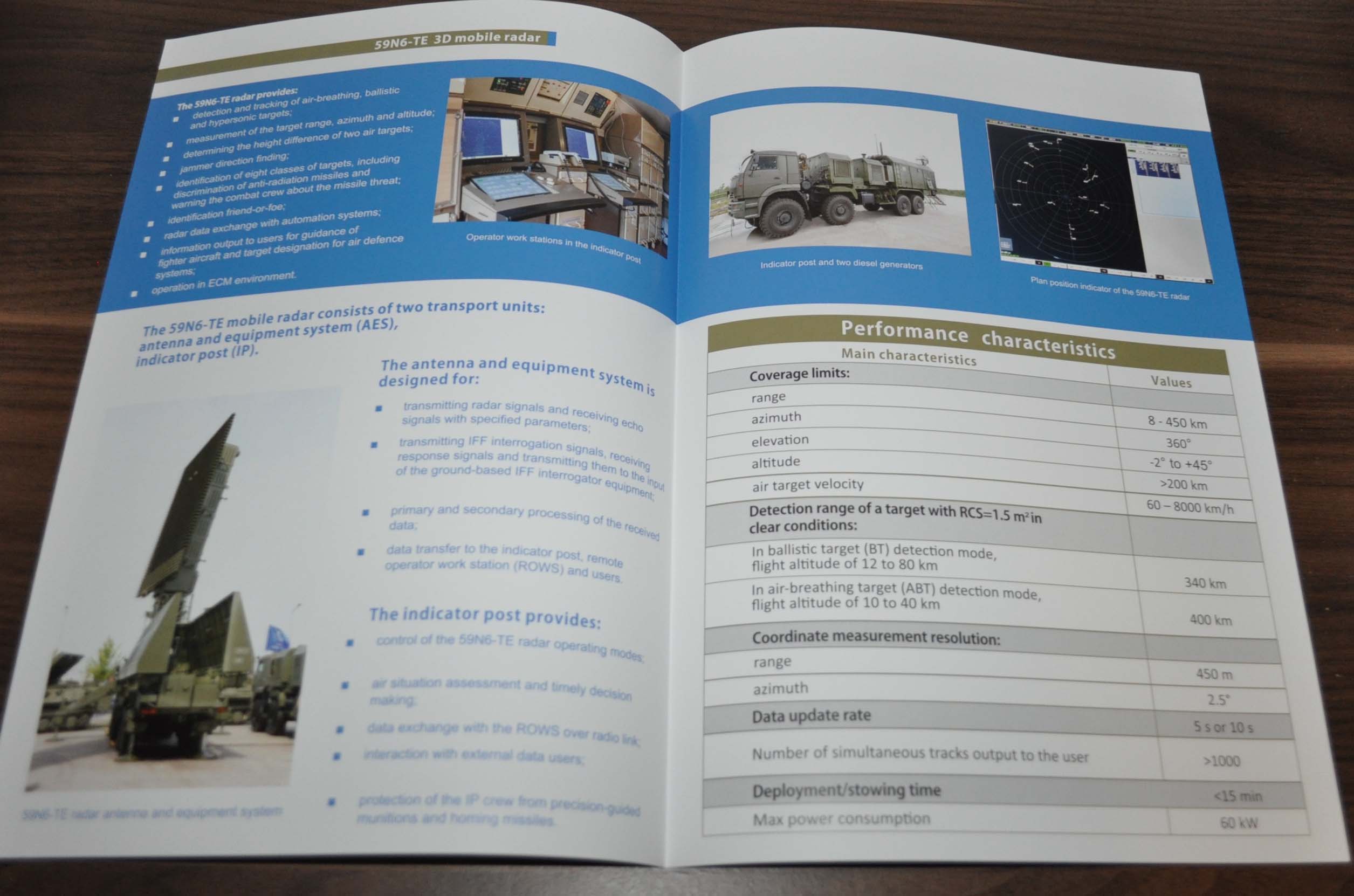 NNIIRT 59N6-TE Mobile Radar Kamaz Truck Military Army Russian Brochure en – AUTO BROCHURE