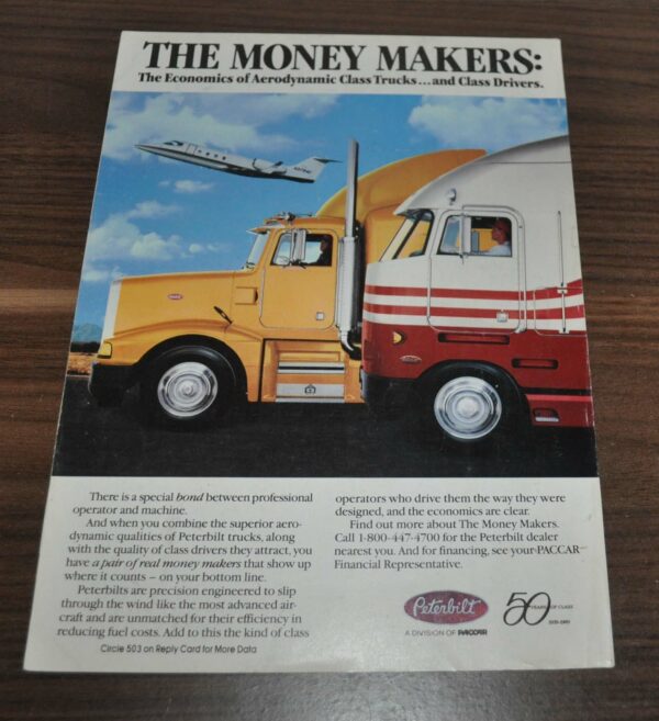 1939 1989 50 Years Peterbilt Truck Ad Chevrolet Range Fleet – AUTO BROCHURE