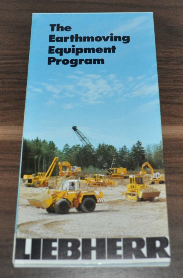 1987 Liebherr Program Model Ranger Brochure Prospekt EN – AUTO BROCHURE