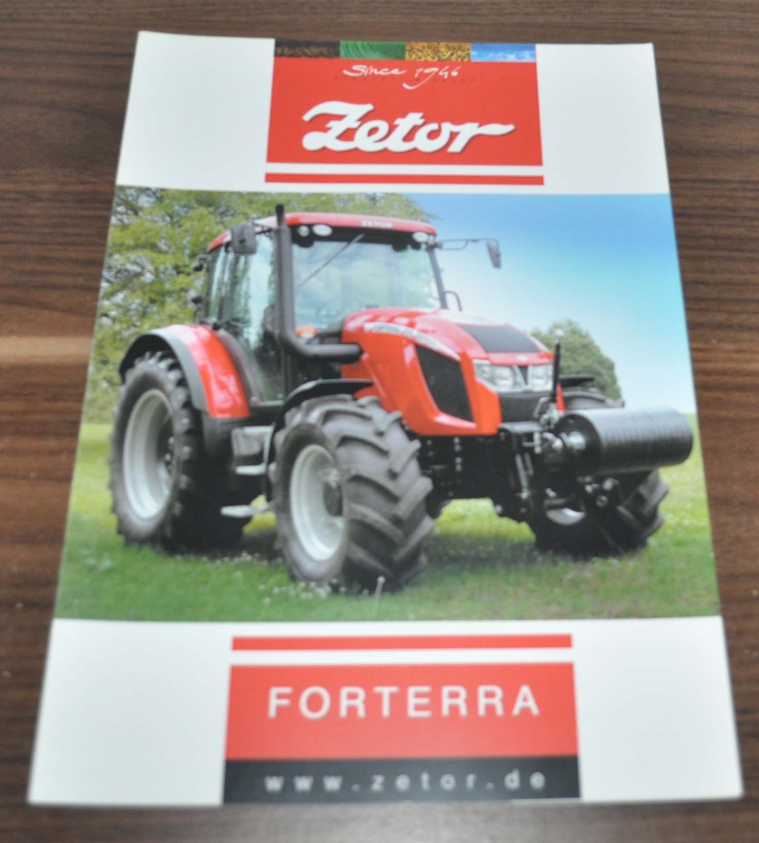 Zetor Forterra Tractor Specification Brochure Prospekt – AUTO BROCHURE