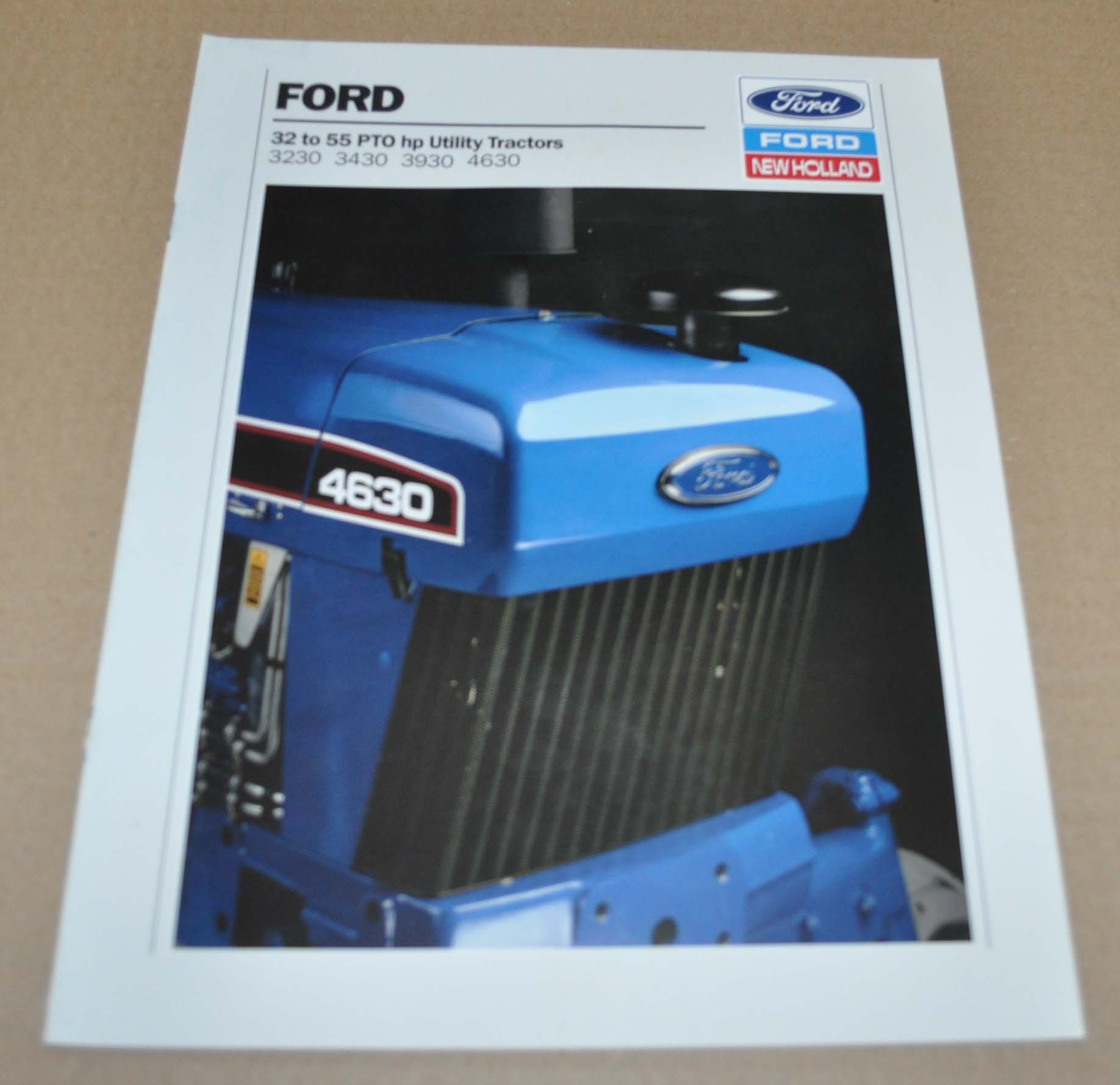 Ford 3230 3430 3939 4630 Tractor New Holland Brochure Prospekt – AUTO ...