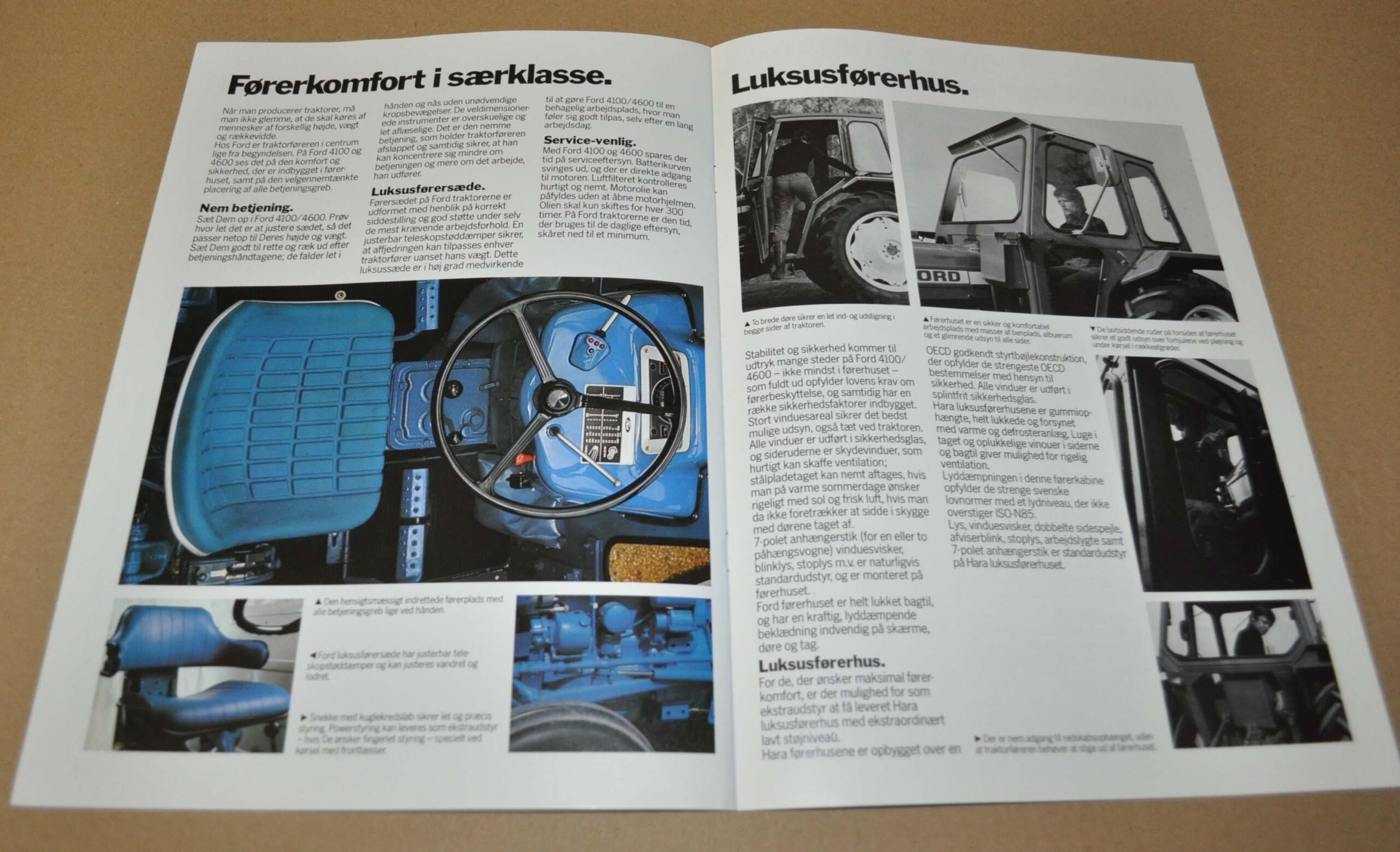 1975 Ford 4100 4600 Tractor Specification Brochure Prospekt DK – AUTO BROCHURE