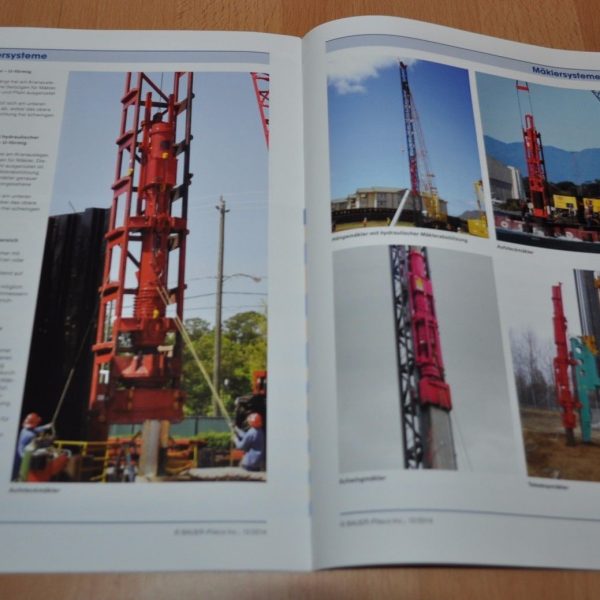 Bauer Pileco Pile driving Brochure Prospekt – AUTO BROCHURE