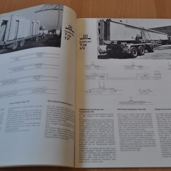 Goldhofer Heavy Trailers for construction machines Truck Brochure ...