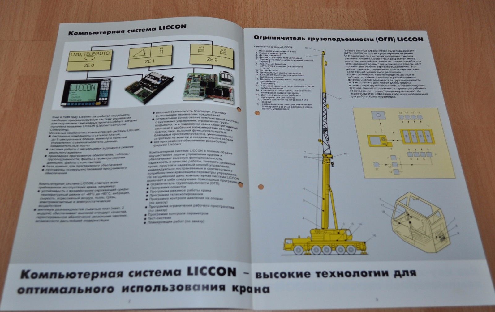 Liebherr Liccon – computer system for cranes Brochure Prospekt RU ...
