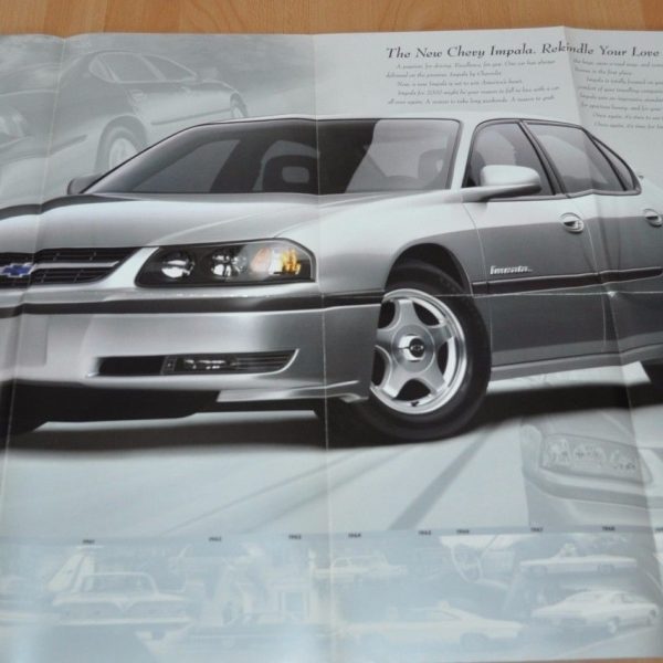 2000 Chevrolet Impala Brochure Prospekt Poster – AUTO BROCHURE