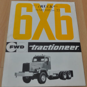 1973 FWD RB 4x4 Tractioneer Truck Brochure Prospekt - AUTO BROCHURE