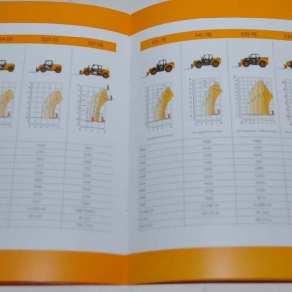 JCB Construction telehandlers Tractor Brochure Prospekt – AUTO BROCHURE