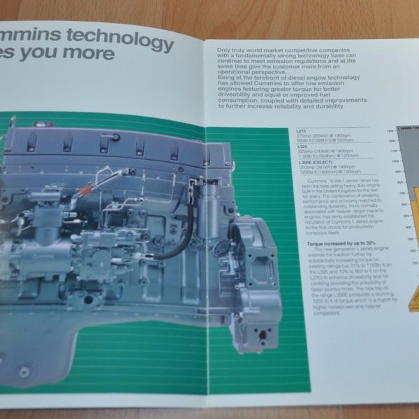 1993 Cummins L Series Engine Truck Brochure Prospekt – AUTO BROCHURE