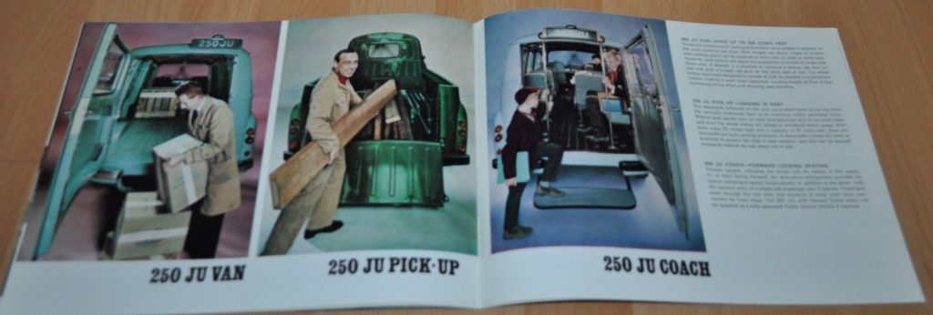 1968 BMC 250 JU Van Pickup Coach Truck Brochure Prospekt – AUTO BROCHURE